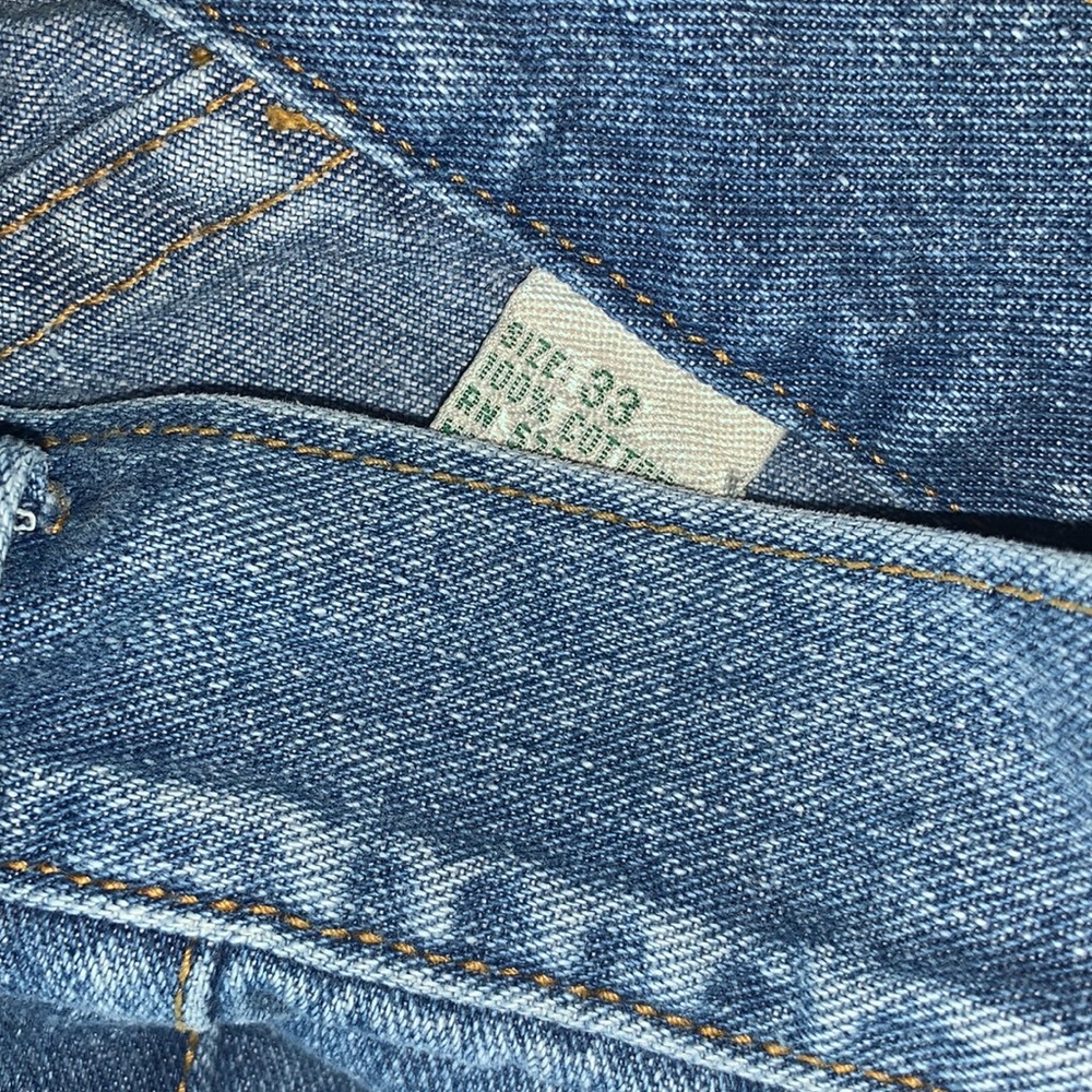 Vintage Designer Chief Seattle Co Patch Wide Jeans - Gem
